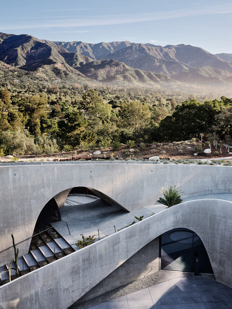 fluid concrete residence by donaldson + partners emerges from ...
