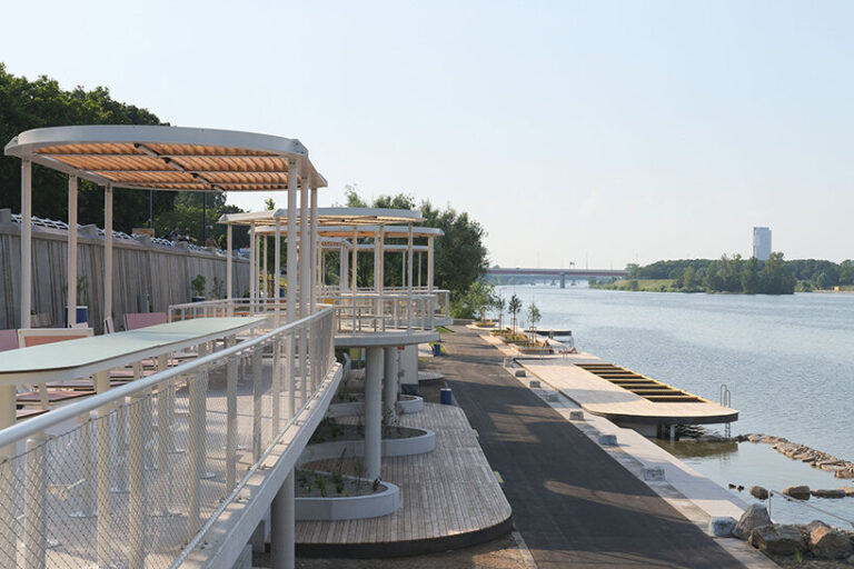 vibrant-colored platforms by mostlikely scatter like confetti on vienna ...