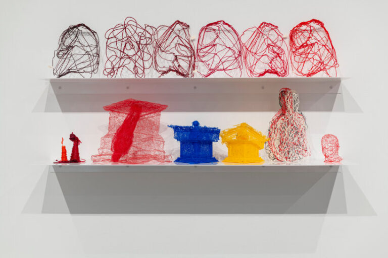 do ho suh’s exhibition shows his vibrant sculptures at moody center