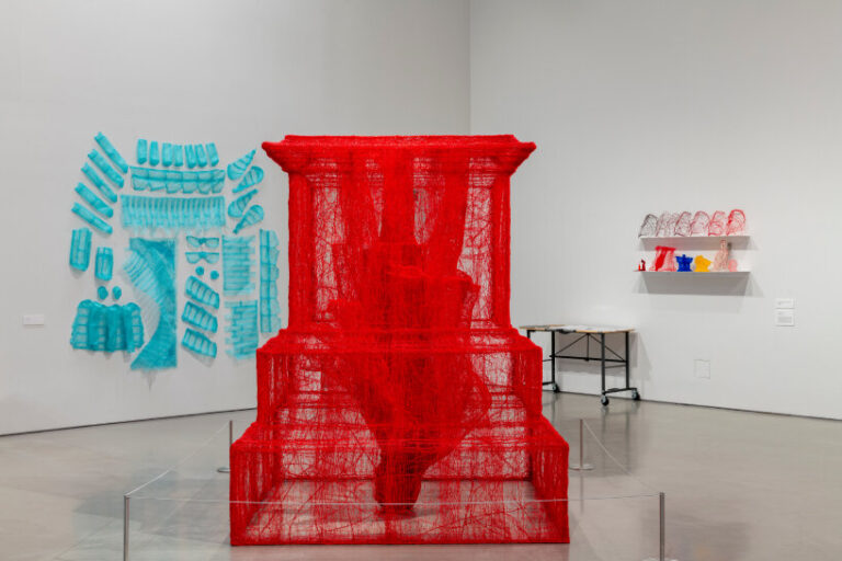do ho suh’s exhibition shows his vibrant sculptures at moody center