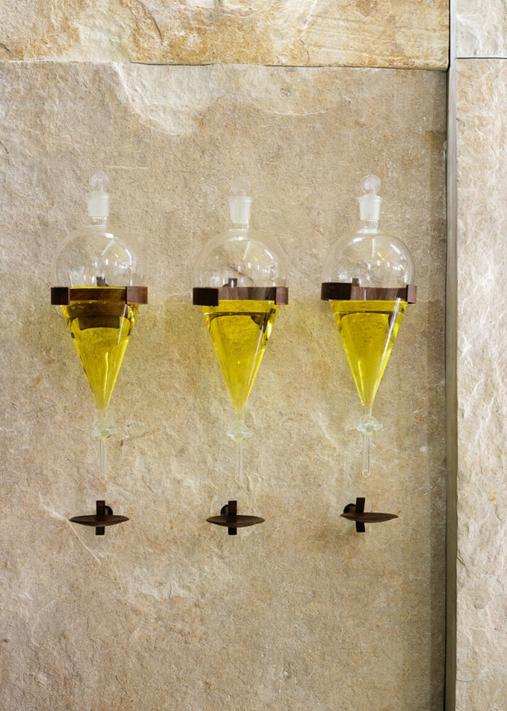 quarries inspire shelving system in dongqi design's shanghai store