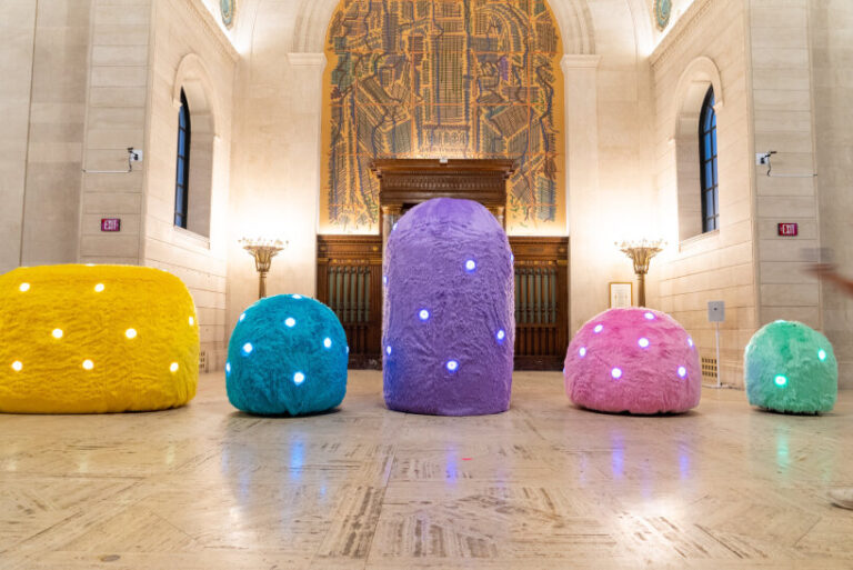 friendswithyou’s autonomous fuzzy robots play healing sounds inside ...