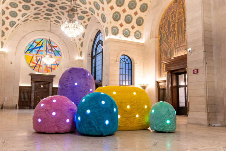 friendswithyou’s autonomous fuzzy robots play healing sounds inside ...