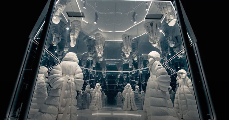 moncler and lulu li transform AI explorations into puffer capsule ...