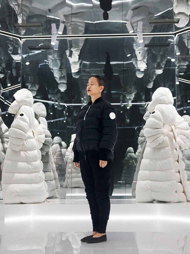 moncler and lulu li transform AI explorations into puffer capsule collection
