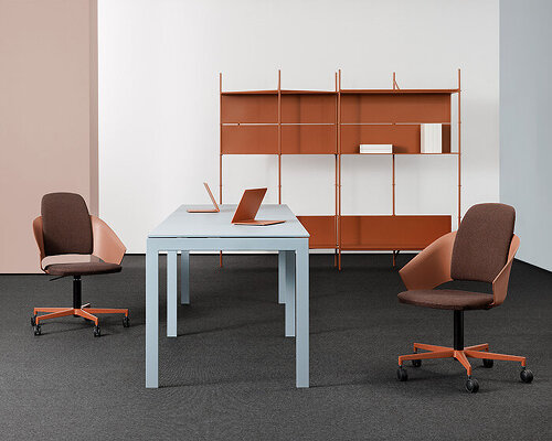 mara designs sensorial, connective furniture landscape at milan showroom