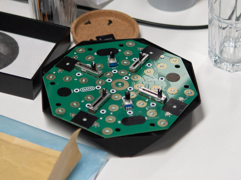 playful drum machine's eight-sided design invites kids of all ages to ...