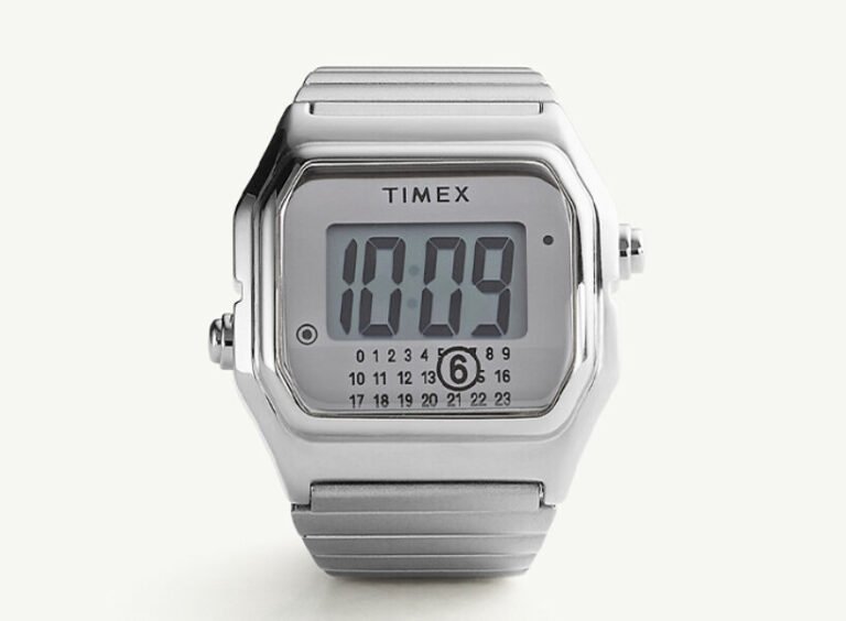 timex releases MM6 maison margiela steel watch that fits around ring finger