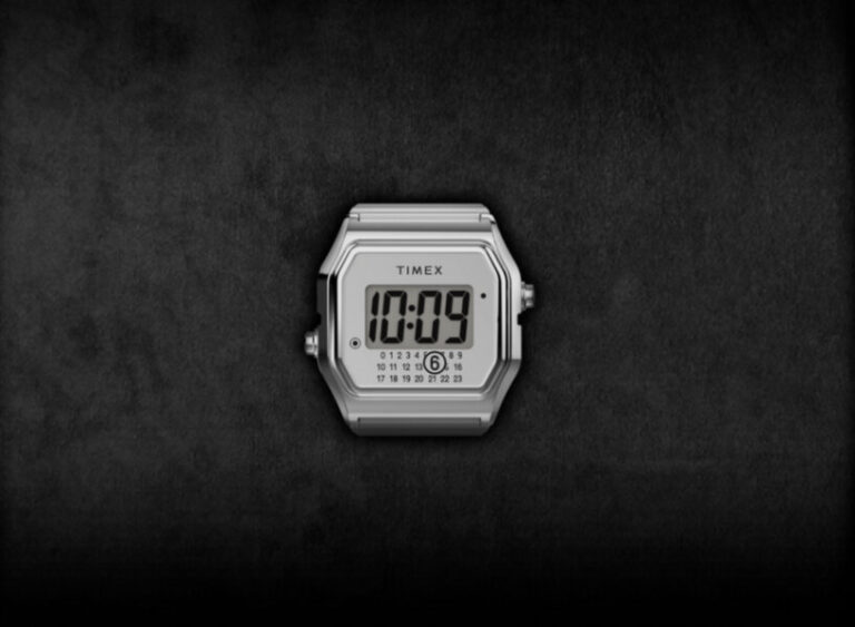 timex releases MM6 maison margiela steel watch that fits around ring finger