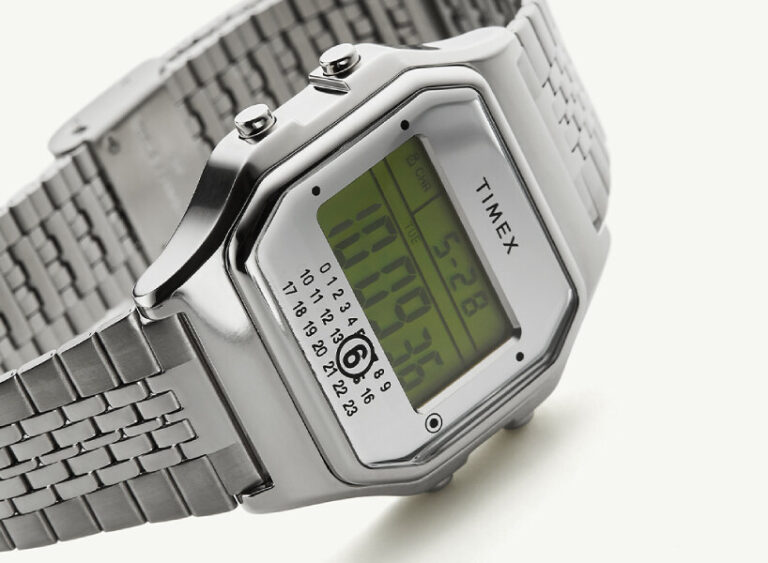timex releases MM6 maison margiela steel watch that fits around ring finger