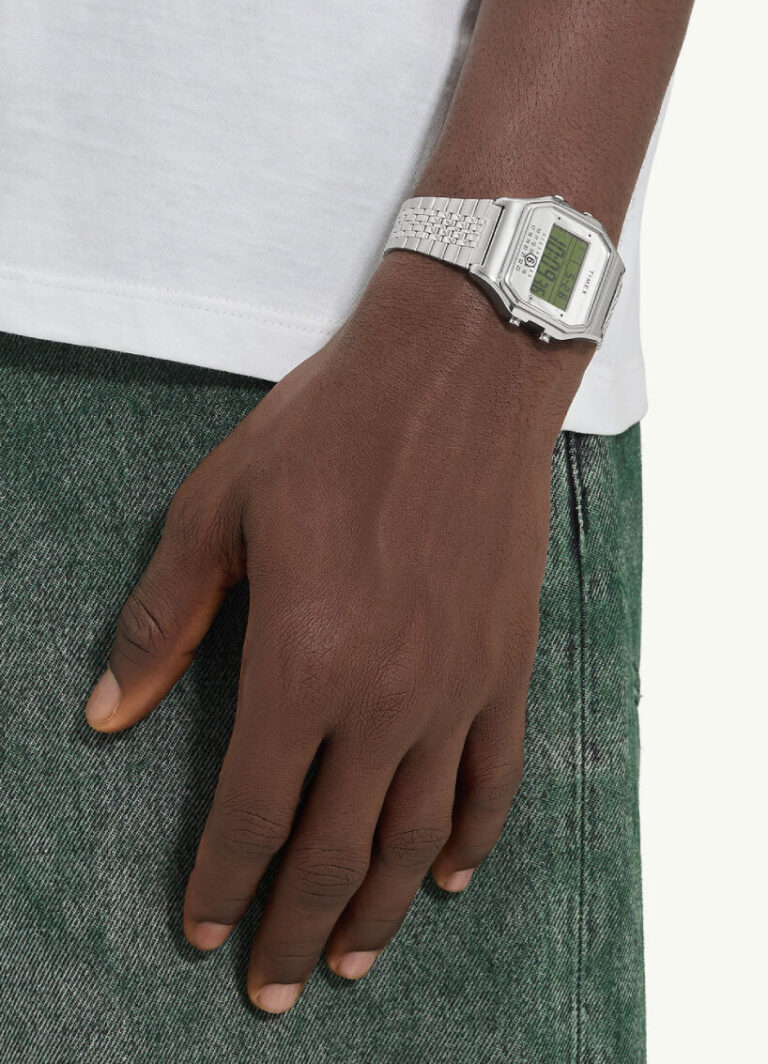 timex releases MM6 maison margiela steel watch that fits around ring finger