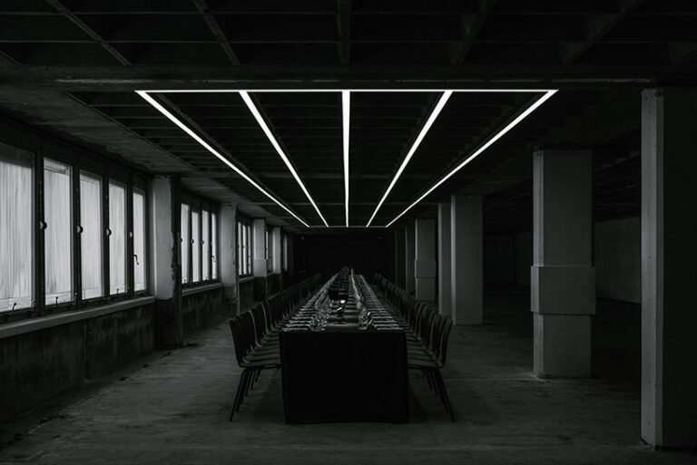 carsten höller and we are ona unveil monochromatic dining experience ...