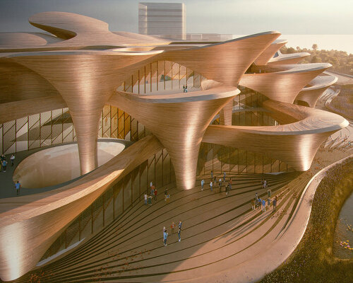 zaha hadid architects shares progress on central bank of iraq HQ