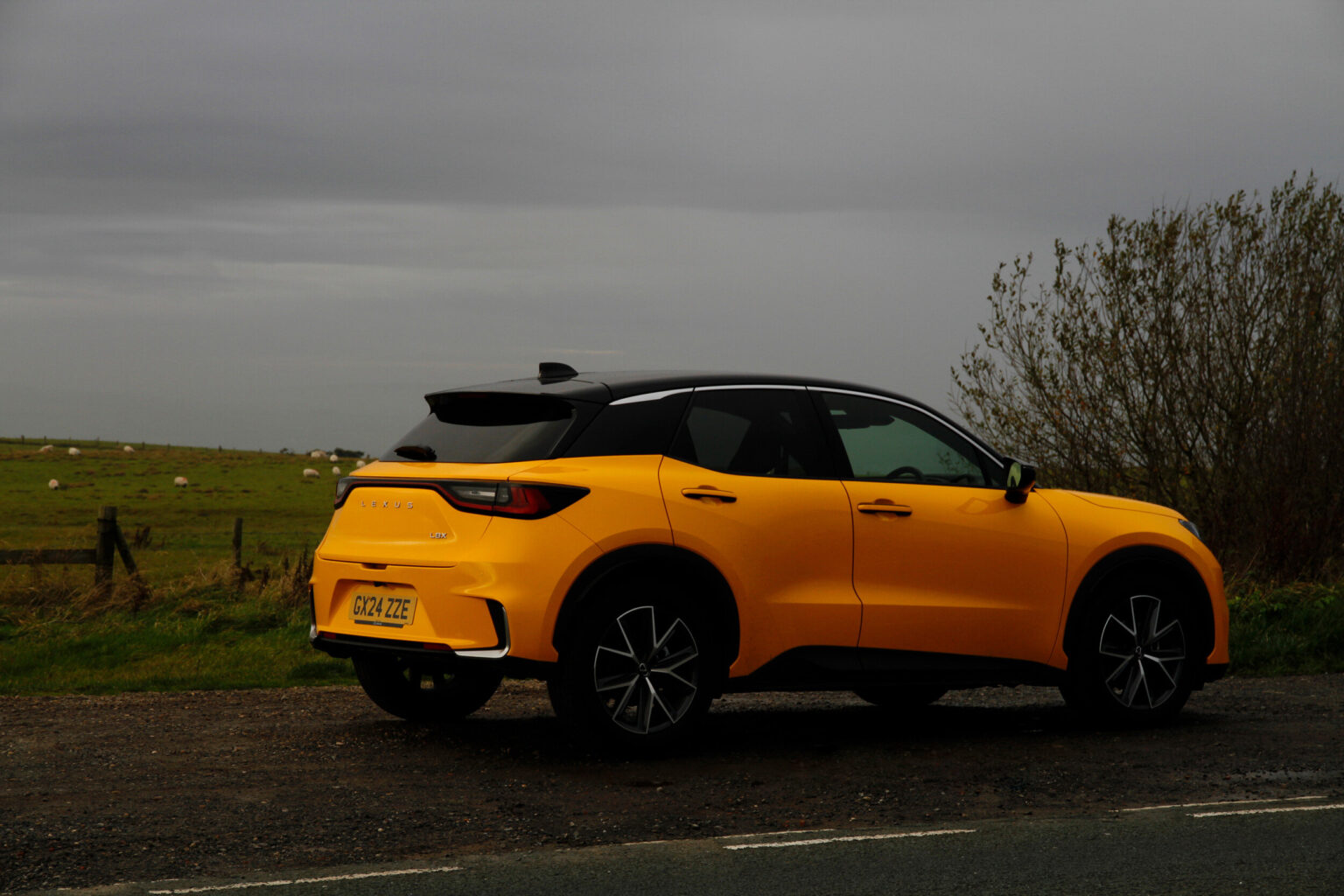 2024 lexus LBX's compact yet characterful rice cake-inspired exterior