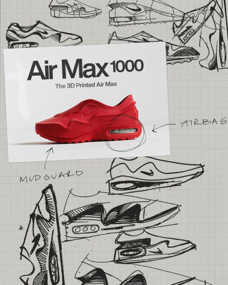 NIKE and zellerfeld reimagine air max 1 as 3D printed sneakers