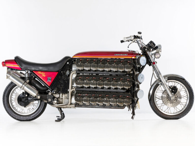 kawasaki motorcycle sets world record as vehicle with 48 cylinders