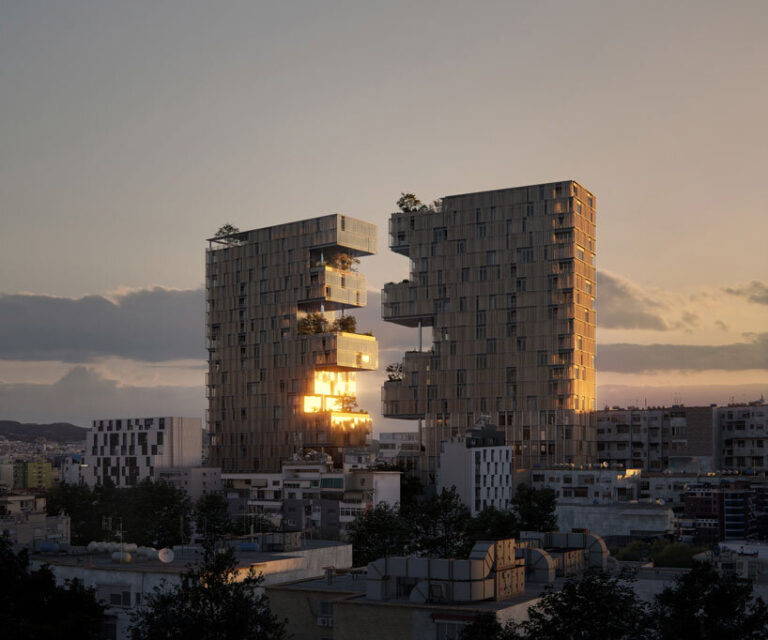 OODA's ndarja multi-use building splits in two to create green urban ...