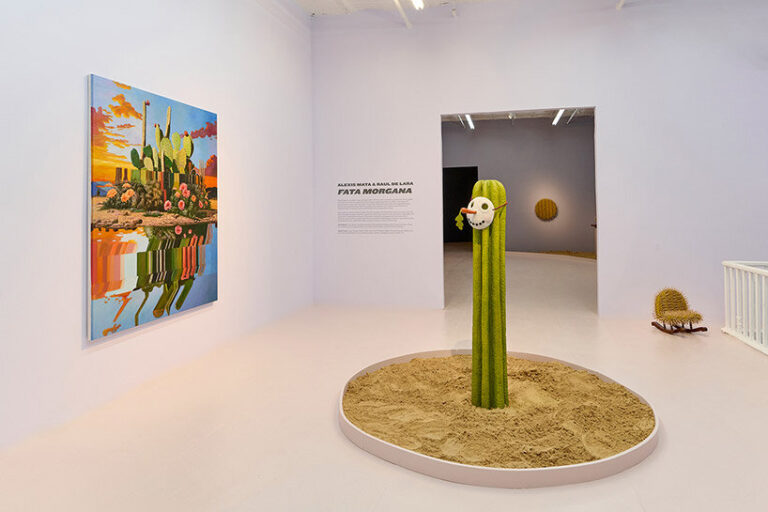 glitching oil paintings by alexis mata show at 'the hole' in tribeca