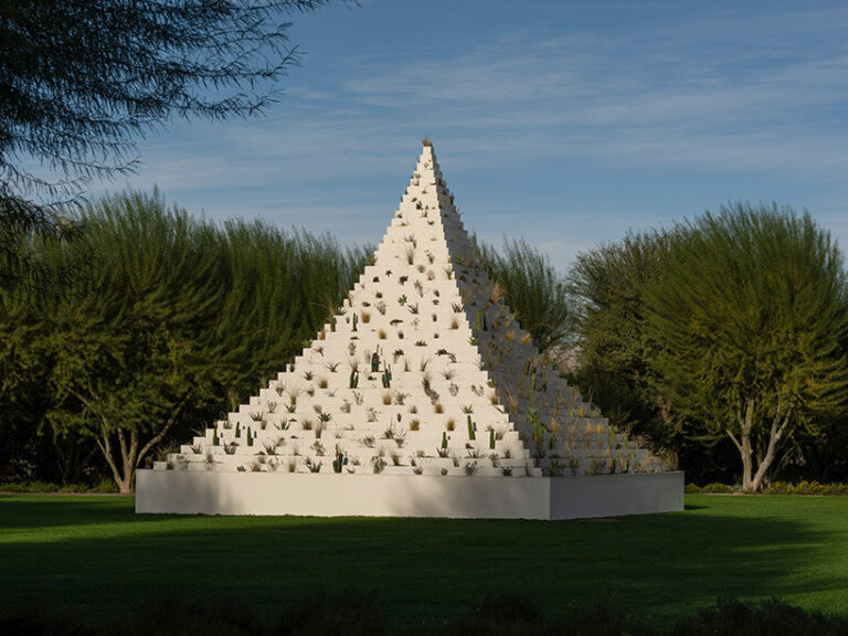 the living pyramid to bloom in coachella: agnes denes for desert X