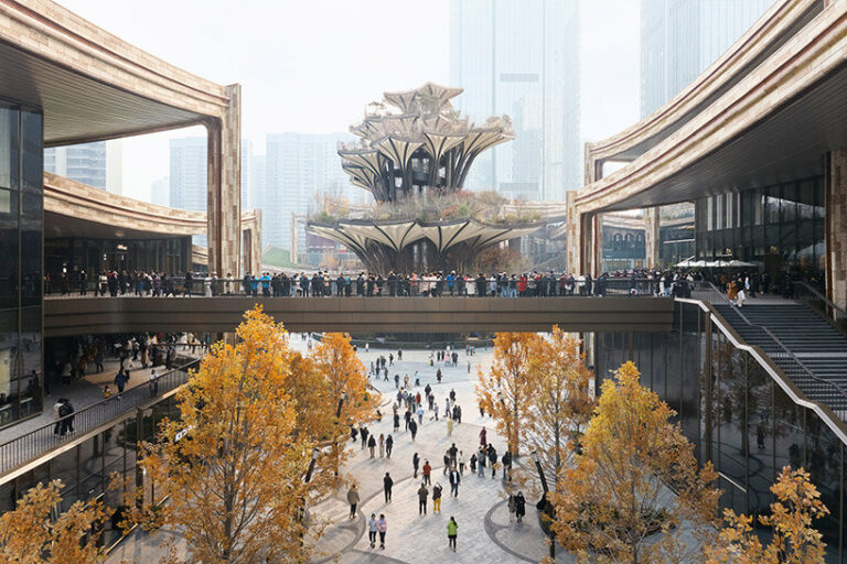 'xi’an tree' is the centerpiece of heatherwick’s new district in china