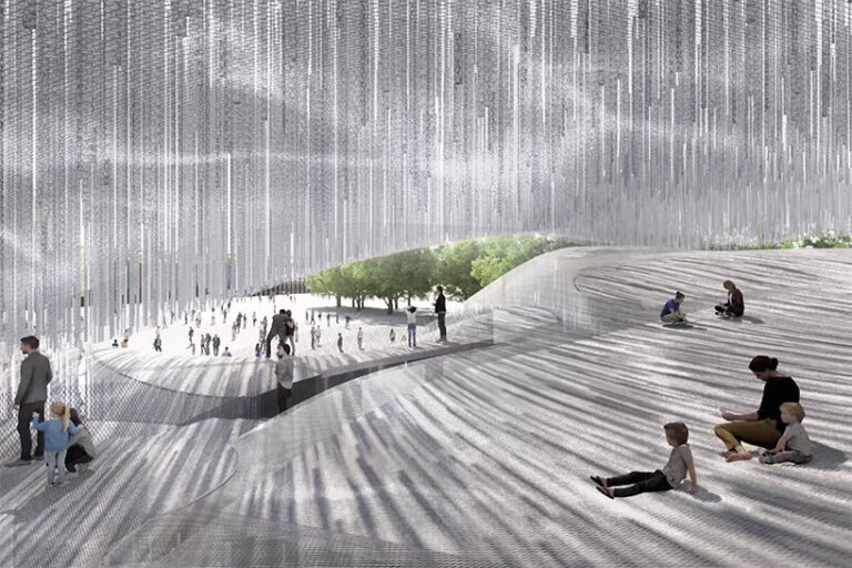 kengo kuma designs portugal pavilion for expo 2025 osaka as ethereal ocean wave
