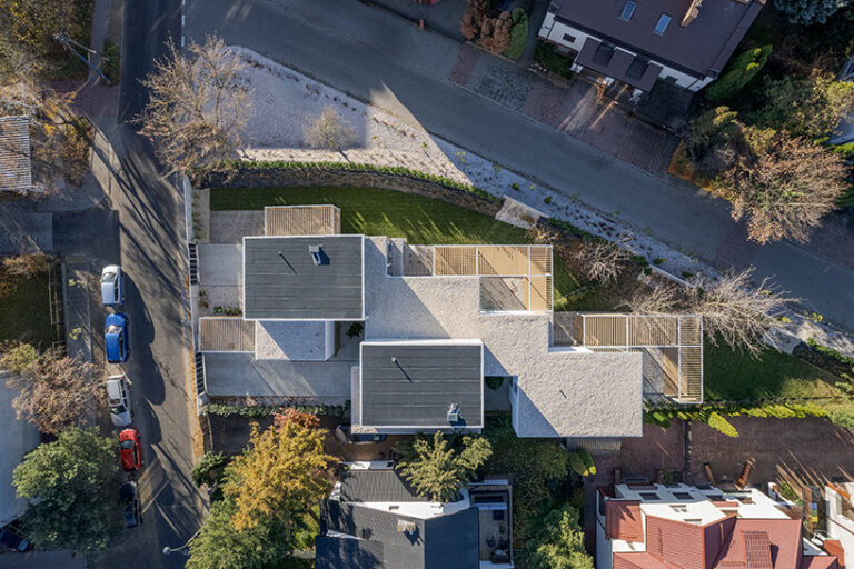 pavilion-like forms and large openings of 'weave house' shield urban ...