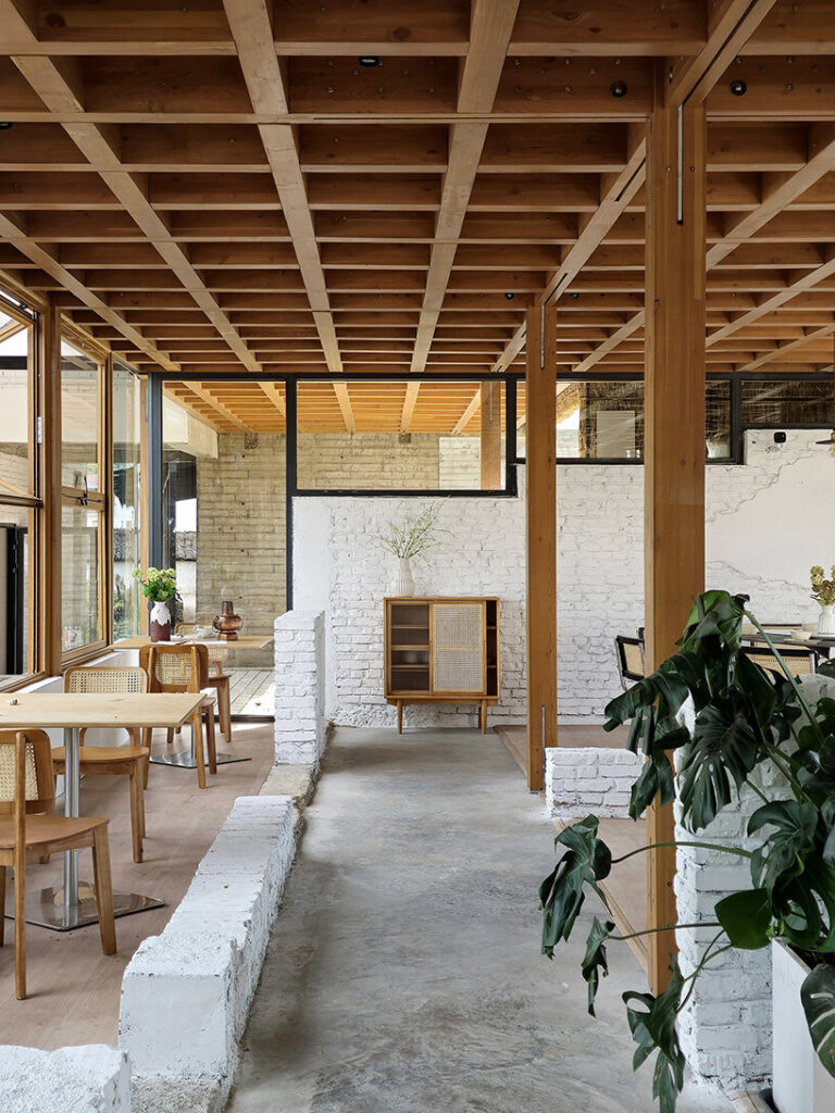 frames by CLAB coexist with ruins in chinese community center