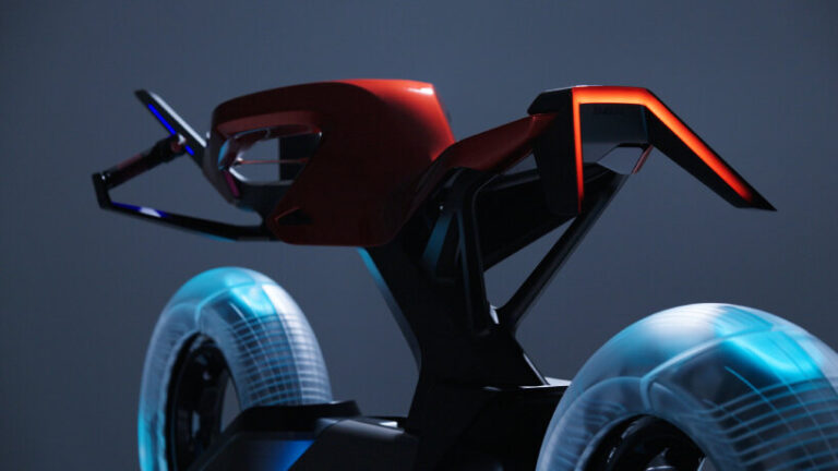 yamaha's concept superbike Y/AI has wheels that glow in the dark