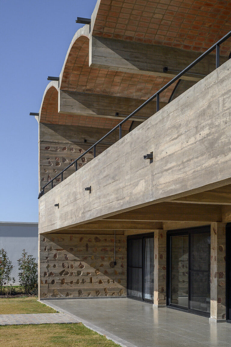 airy vaulted roofs crown robust concrete base of cristián nanzer's ...