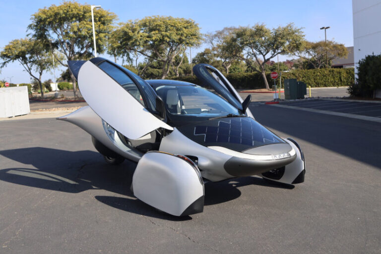 aptera brings solar electric car with three wheels to CES 2025