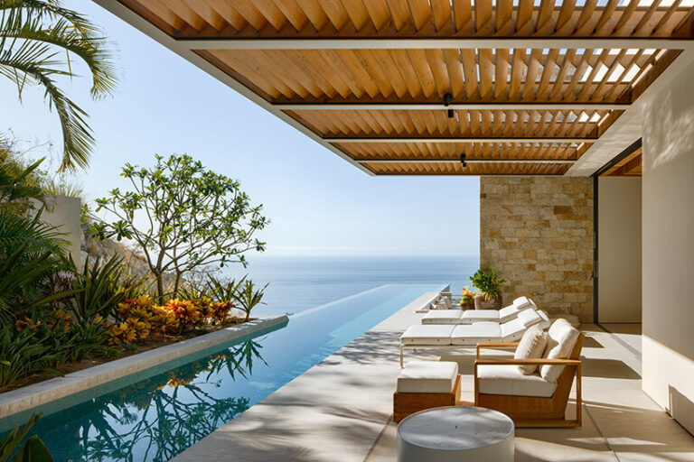 buzzi & buzzi enhances private villa in mexico with invisible lighting