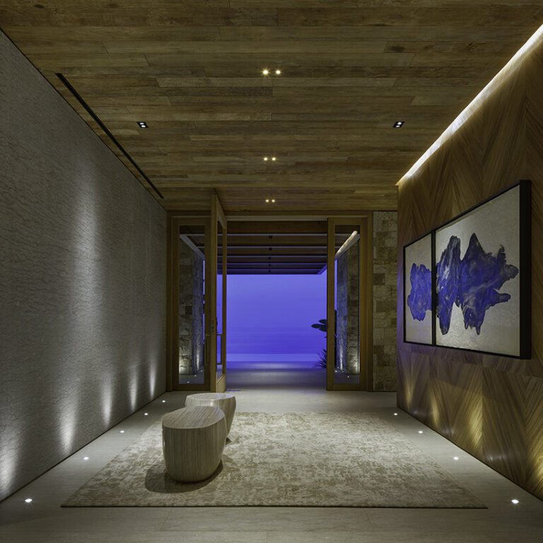 buzzi & buzzi enhances private villa in mexico with invisible lighting