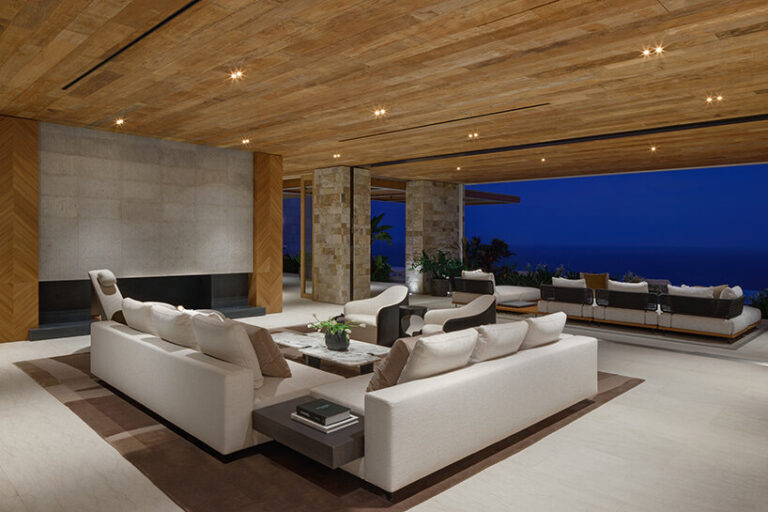 buzzi & buzzi enhances private villa in mexico with invisible lighting