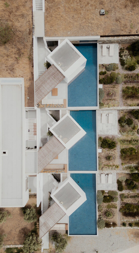 cubic volumes emerge from tinos’ rugged terrain in 'pnoes' hotel by ...