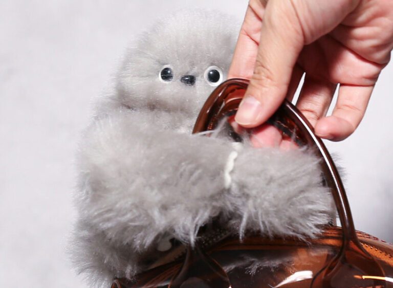 clip-on furry robot ‘mirumi’ interacts with people at CES 2025