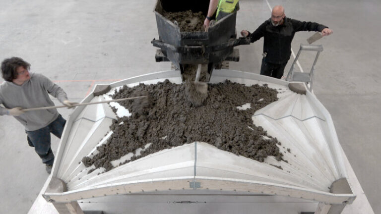 ETH zurich's reusable formwork uses less concrete and steel in construction