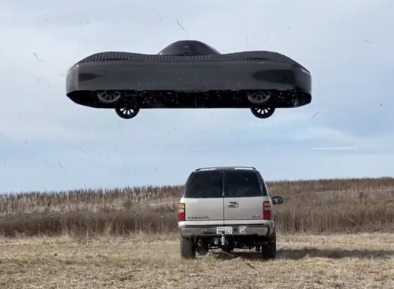 alef aeronautics’ drivable flying car takes flight for the first time