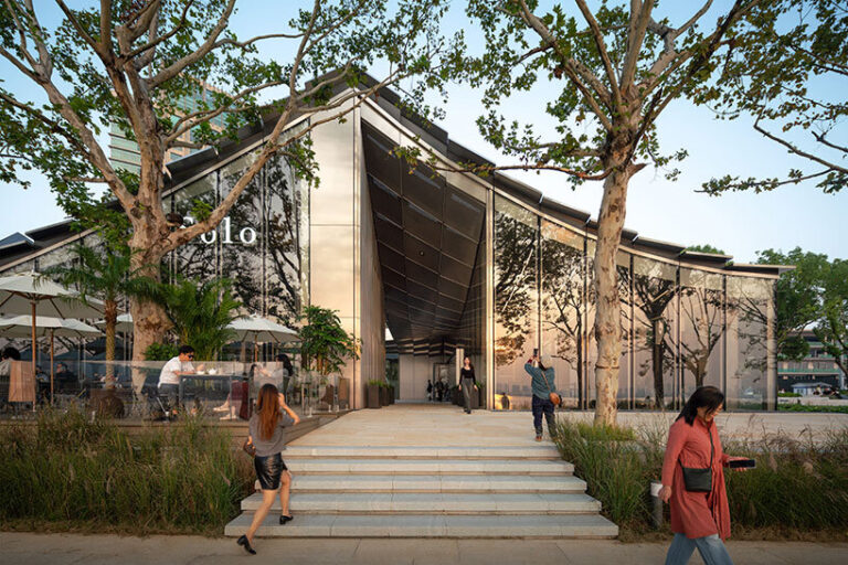 BIG unveils jinji lake pavilion with pixelated glass roof on suzhou's ...