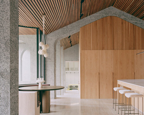 cliff house by modscape suspended above the australian ocean