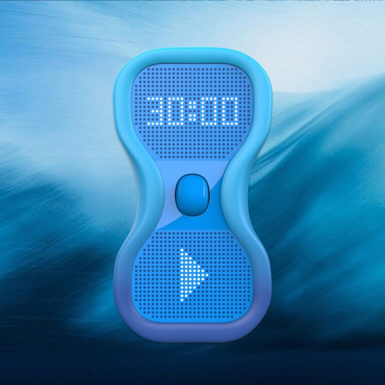 hourglass digital timer ‘M E T I’ locks smartphones during tasks