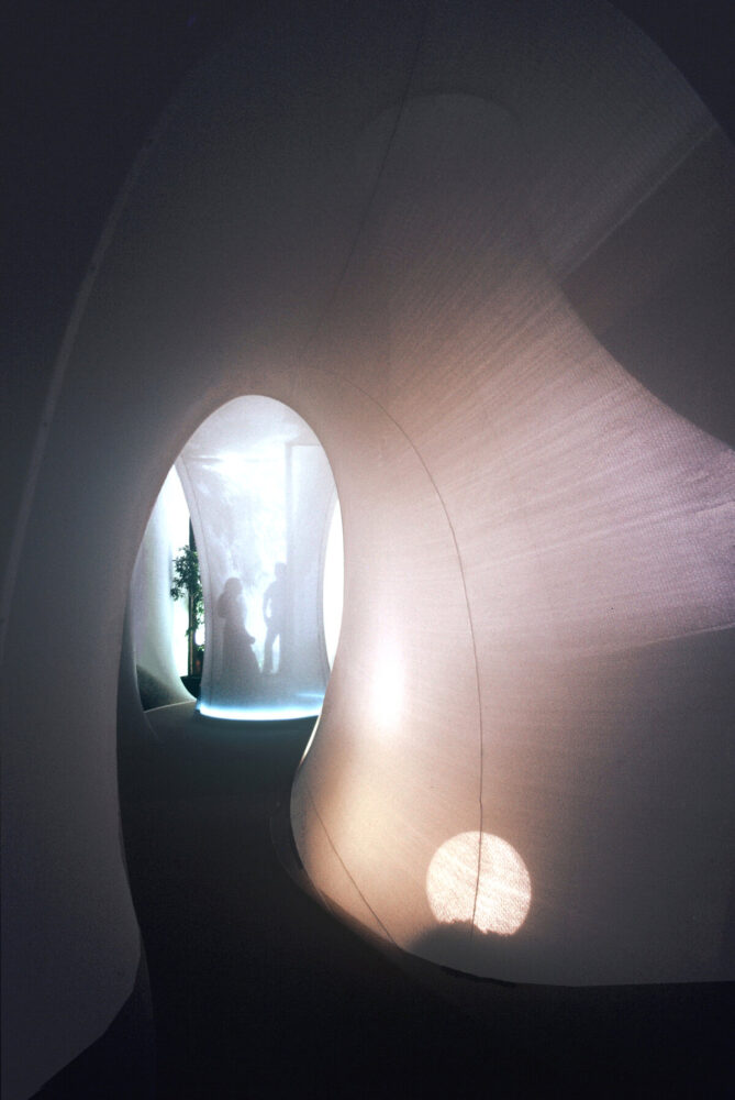 tensile sculptures at aleksandra kasuba's first france retrospective