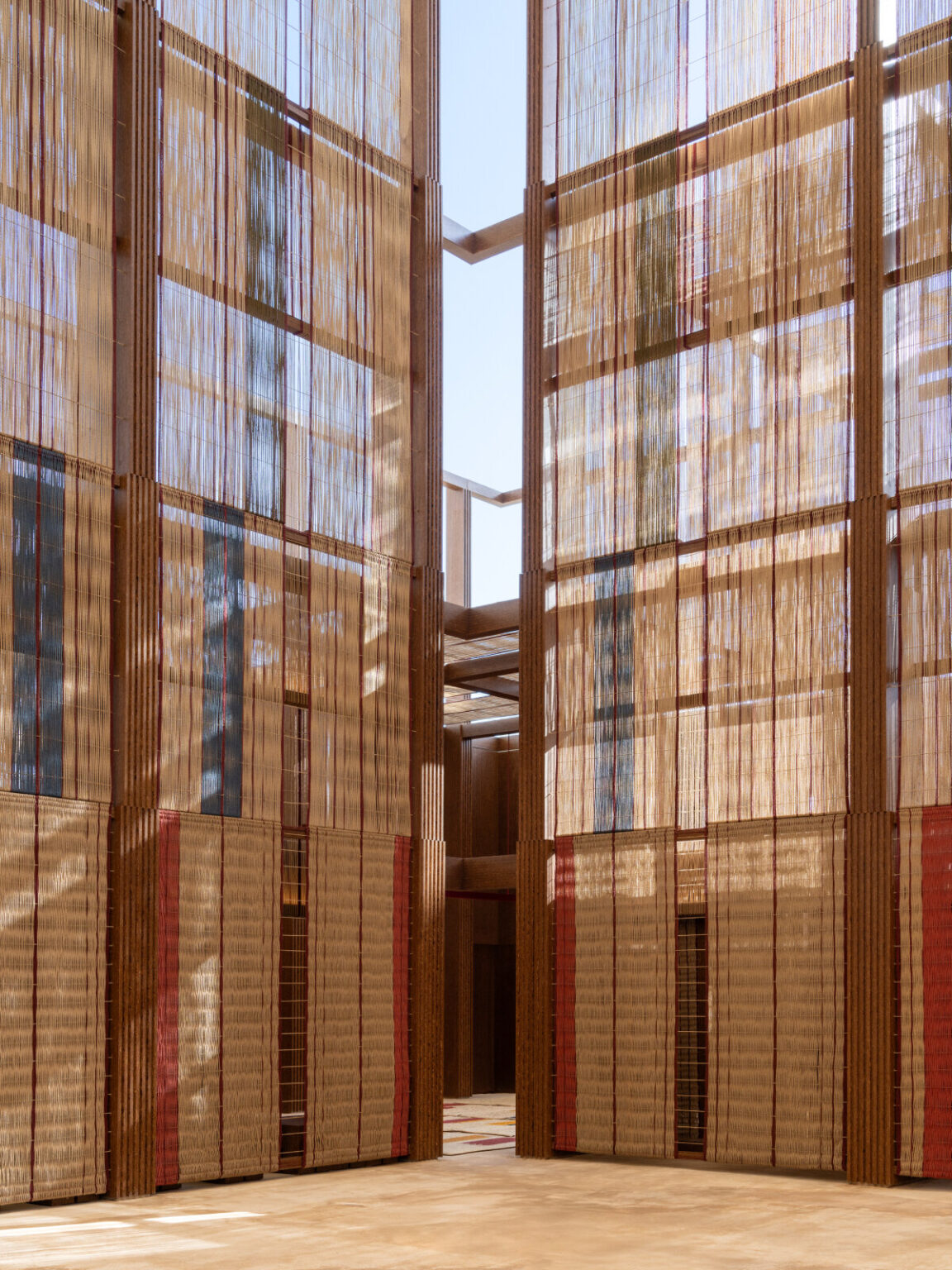 nicolas fayad on weaving palm waste into prayer space at islamic arts ...