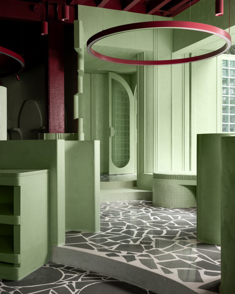 green engulfs museLAB's displays at sorbet showroom in mumbai