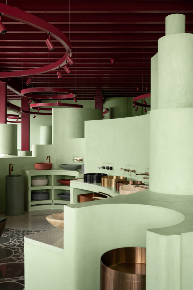 green engulfs museLAB's displays at sorbet showroom in mumbai