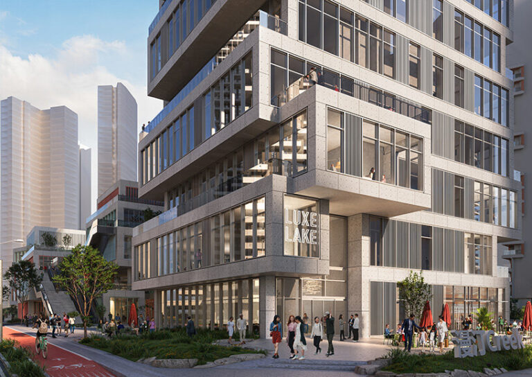 MVRDV shapes chengdu's 'lula light mall' as shifting stack of boxes