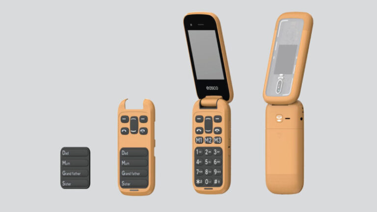 easco's modern flip and bar phones have swappable keypads