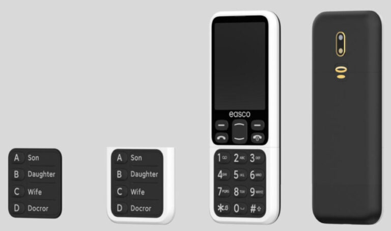 easco's modern flip and bar phones have swappable keypads