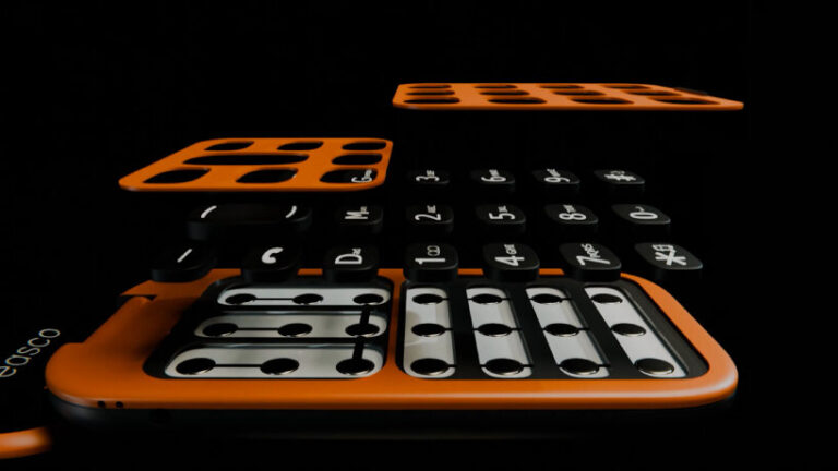 easco's modern flip and bar phones have swappable keypads