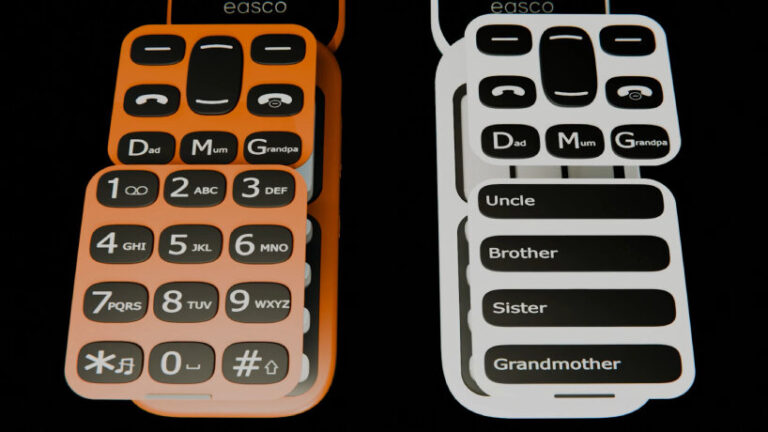 easco's modern flip and bar phones have swappable keypads
