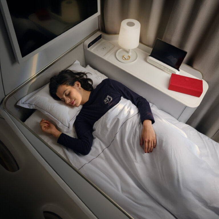 jacquemus & sho shibuya design pajamas for air france & lufthansa